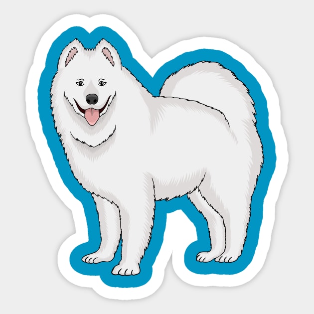 Samoyed dog cartoon illustration - Samoyed Dog Cartoon Illustration ...