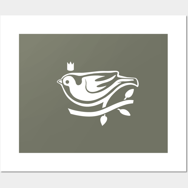 Art for bird fans. Stylized, minimal sparrow with crown. - Sparrow ...