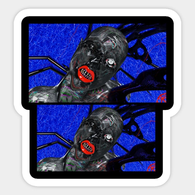 Web Human CREEP 3D Horror Art - Horror - Sticker | TeePublic