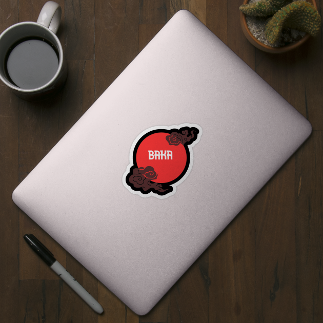 Baka Red Symbol - Weeb - Sticker | TeePublic