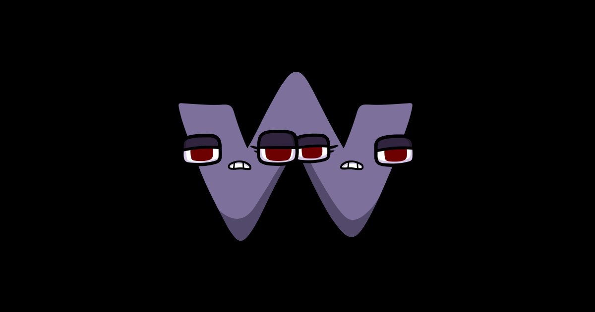 W | Alphabet Lore - Alphabet Lore - Pin | TeePublic