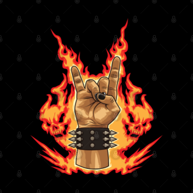 Devil Horns Sign Heavy Metal Festival Gesture Heavy Metal Festival
