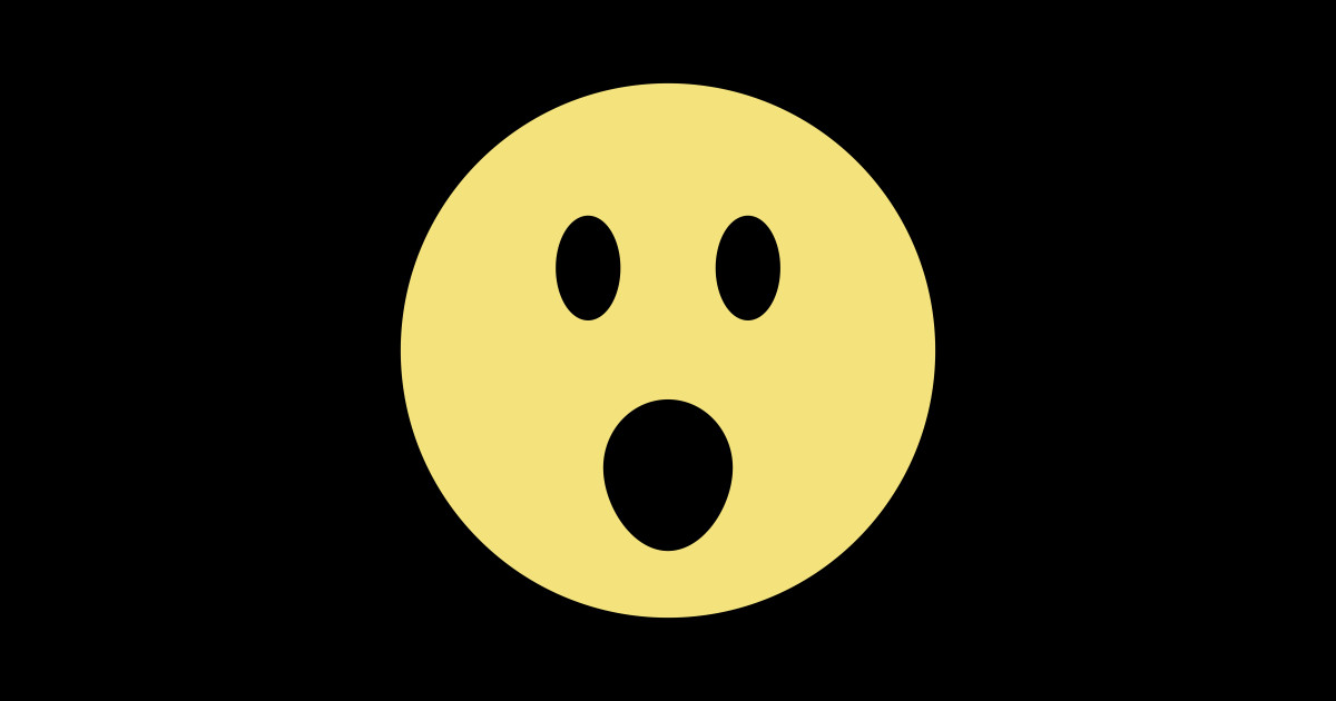 Yellow Emoji Face Shocked - Surprised Emoji - Sticker | TeePublic