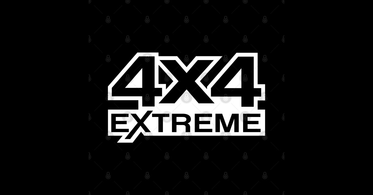 4X4 Offroad Decal - Extreme, black version - 4x4 Extreme Offroad ...