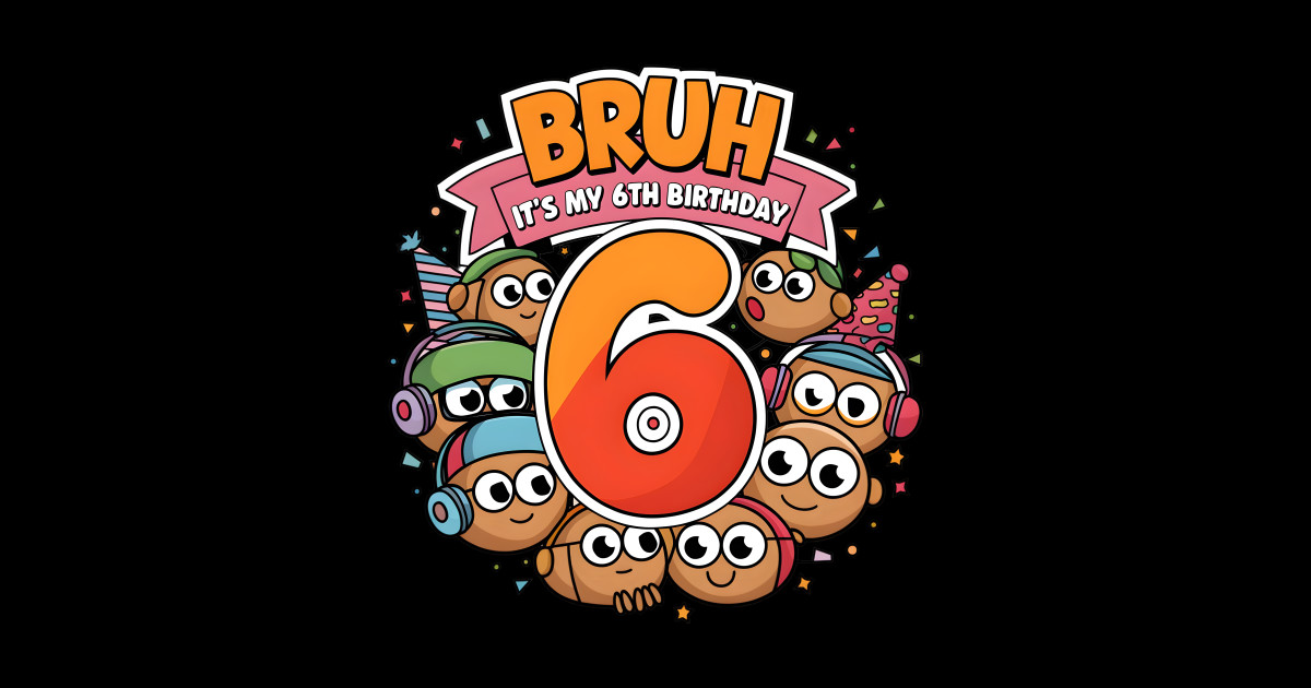 Sprunky Birthday Party 6th Birthday - 6th Birthday Gift - Sticker ...