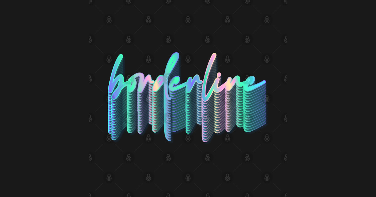 Borderline //// Retro 80s Aesthetic - Borderline - T-Shirt | TeePublic
