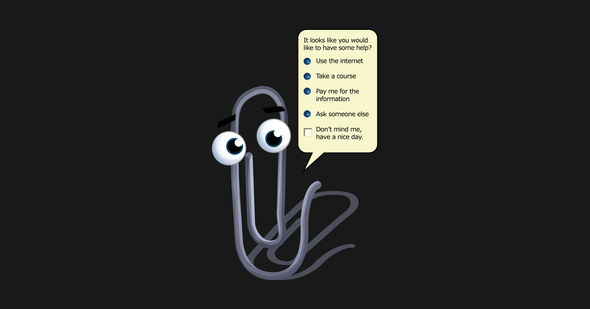 Clippy - Clippy - T-Shirt | TeePublic