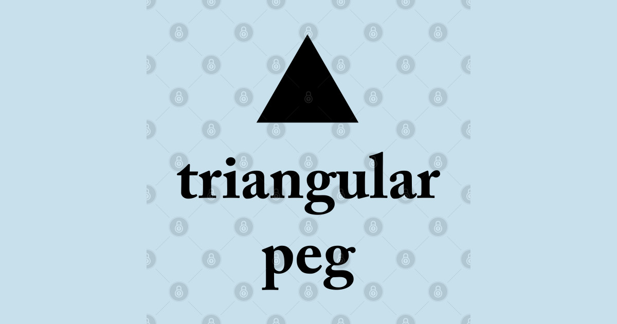 triangular peg - Misfit - T-Shirt | TeePublic