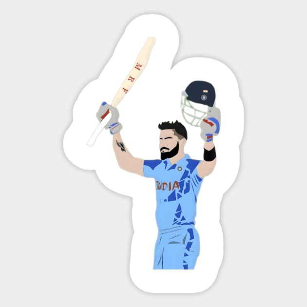 Virat Kohli Poster - Virat Kohli - Sticker | TeePublic