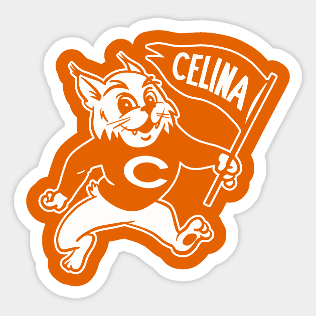 The Celina Texas Bobcats - Celina - Sticker | TeePublic