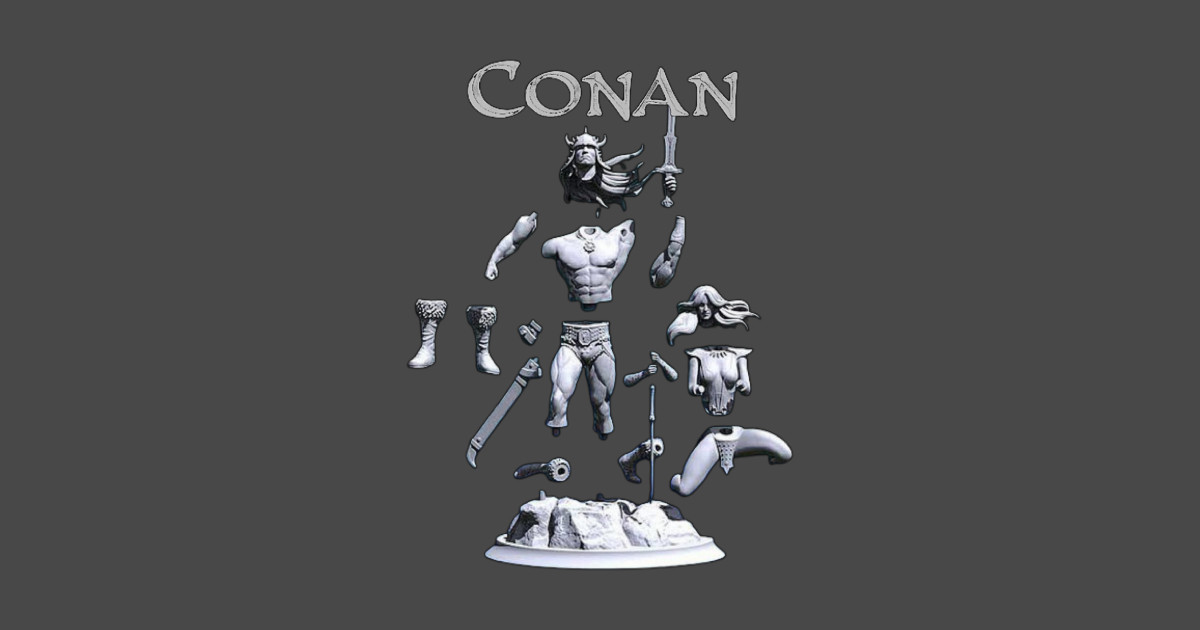 Conan the barbarian 3d print design - Conan The Barbarian - T-Shirt ...