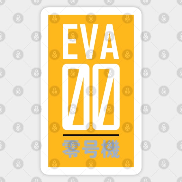 EVA 00 - Evangelion - Sticker | TeePublic