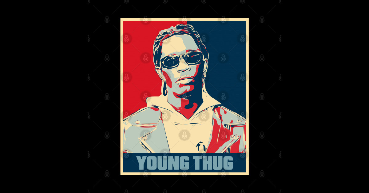 Young Thug Hope Poster Popart - Young Thug - Sticker | TeePublic