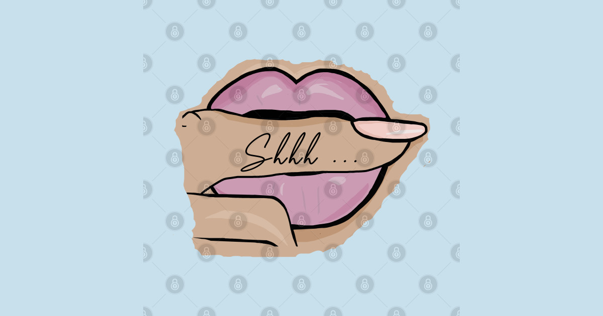 Shhh... - Shhh - Sticker | TeePublic