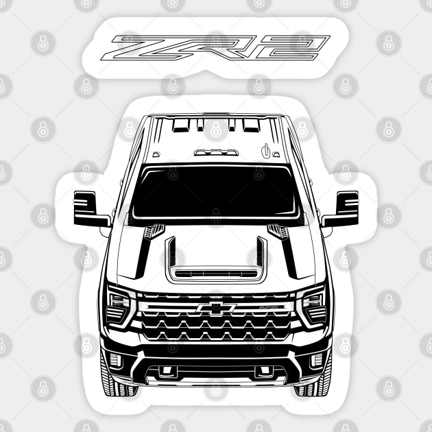 Silverado HD ZR2 2024 - Silverado Hd Zr2 2024 - Sticker | TeePublic
