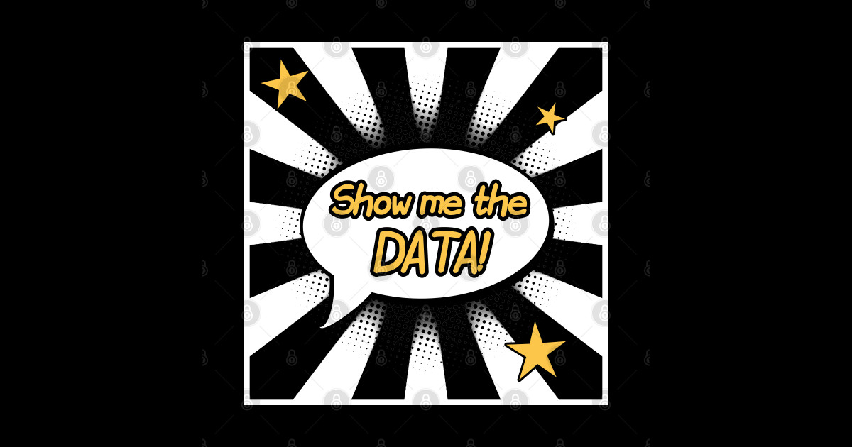 Show Me The Data | Superhero Callout Data Science Blue White - Data ...
