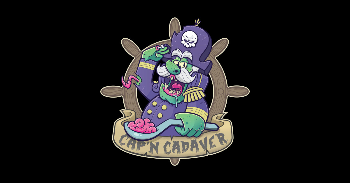 Cap'n Cadaver - Capn Crunch - Sticker | TeePublic