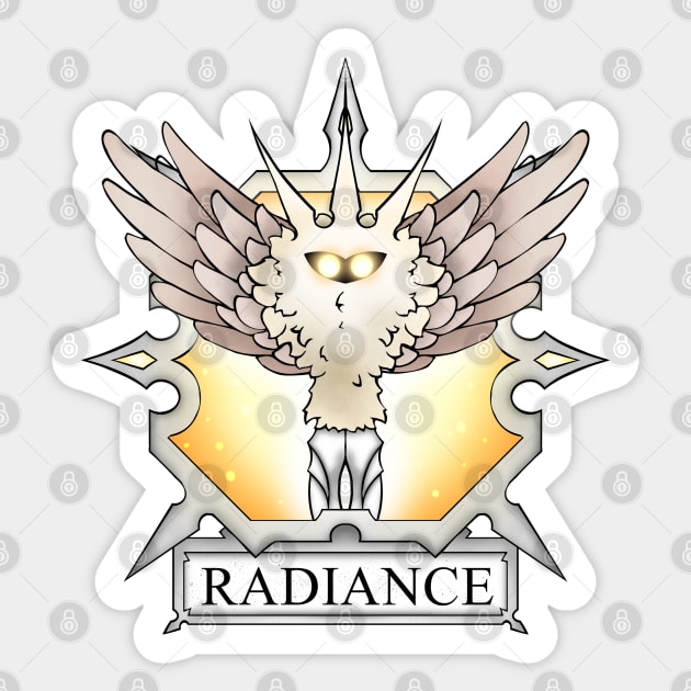 Hollow knight the radiance boss art - Hollow Knight Radiance - Sticker ...
