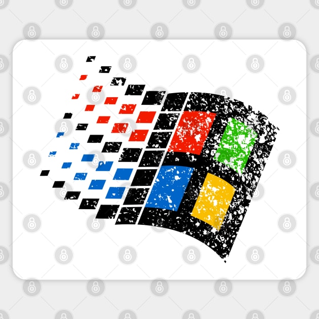 Retro Windows Logo - Windows 95 - Sticker | TeePublic