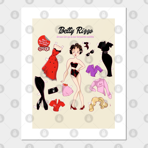 Rizzo Paper Doll (GREASE) - Rizzo Grease - Posters and Art Prints ...