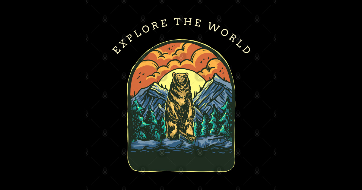 Explore the world - Explore The World - Sticker | TeePublic