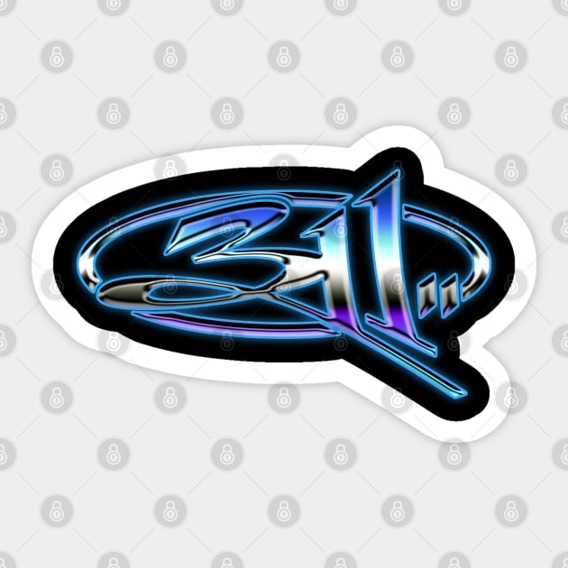311 vintage retro - 311 - Sticker | TeePublic