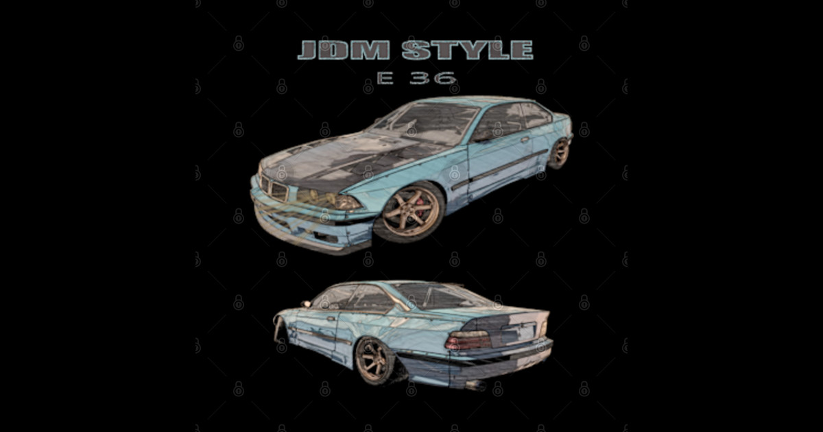 JDM STYLE E36 M3 - Bmw M3 - Pin | TeePublic