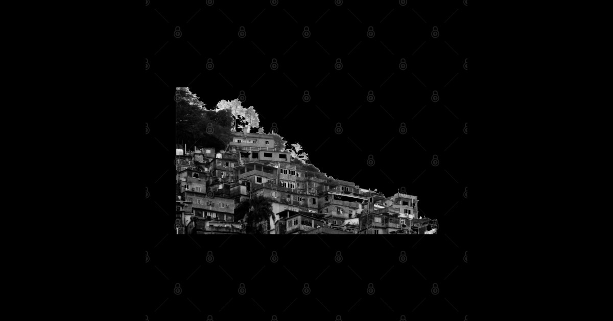 FAVELA GREY, Rio de Janeiro - Favela - Sticker | TeePublic