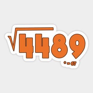 Square Root 4489 Halloween Stickers for Sale | TeePublic