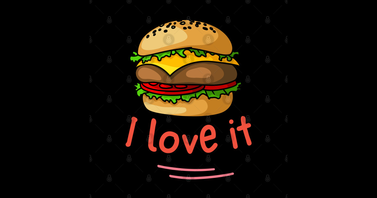 i love fast food - Fast Food - Posters and Art Prints | TeePublic