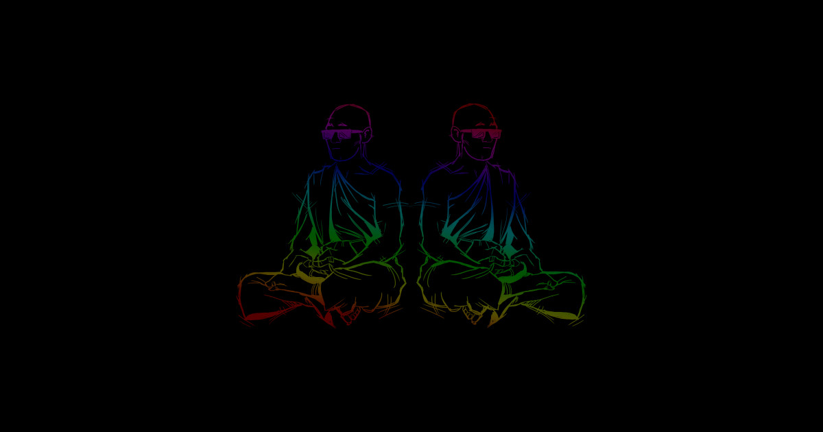 Chill Monk - Monk - Sticker | TeePublic