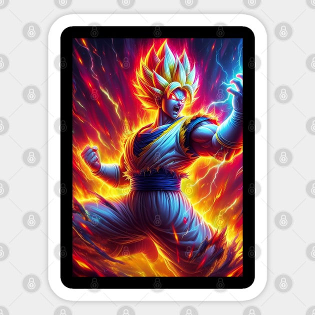 Goku super saiyan - Goku - Sticker | TeePublic