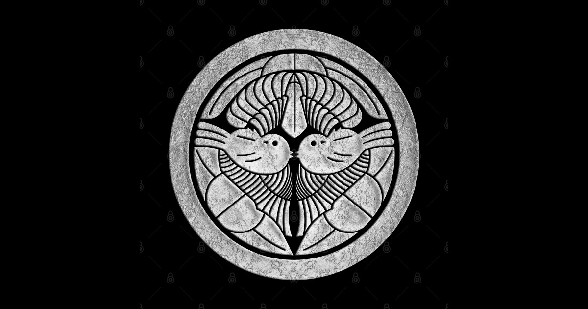 Uesugi Kamon Uesugi Sasa in Silver Foil - Uesugi - Sticker | TeePublic