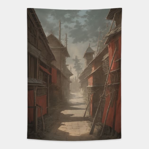Empty Alley in Baldur's Gate - DND Scene - Dnd - Tapestry | TeePublic