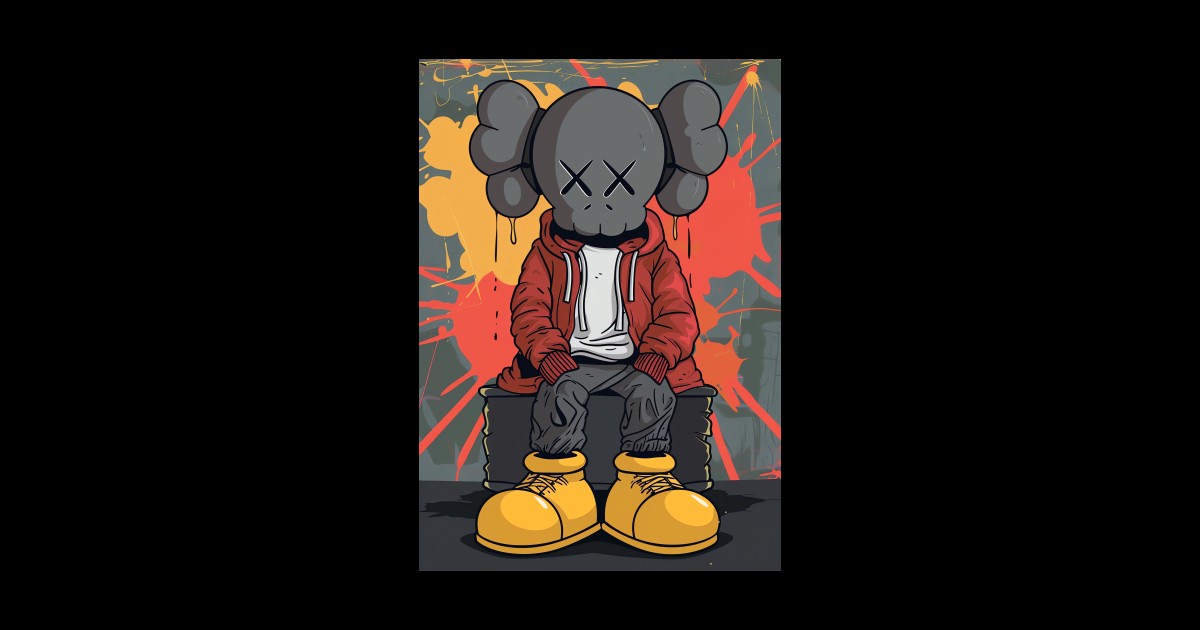 Kaws Hypebeast Duck - Kaws Hypebeast Duck Hype Watercolor - Sticker ...