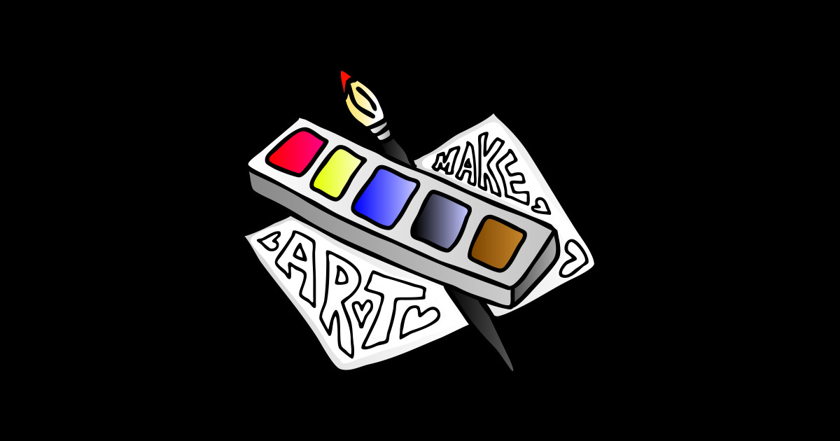 Make Art! - Make Art - Sticker | TeePublic