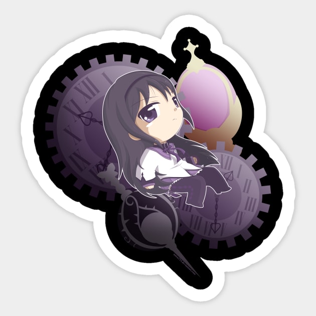Homura's Clocks - Madoka - Sticker | TeePublic