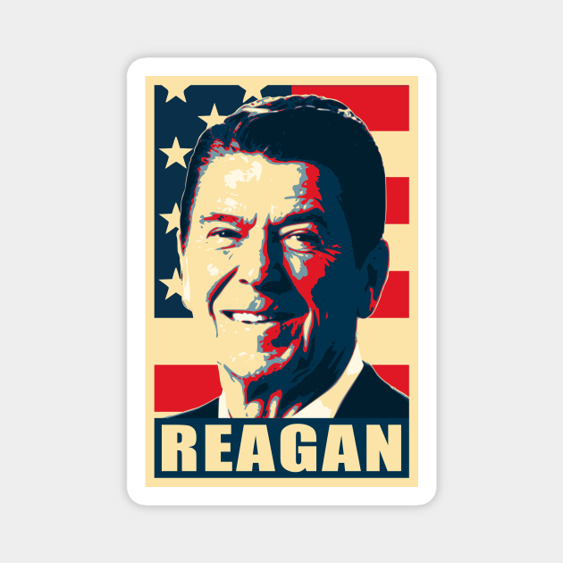 Ronald Reagan Propaganda Poster Art - Ronald Reagan - Magnet | TeePublic