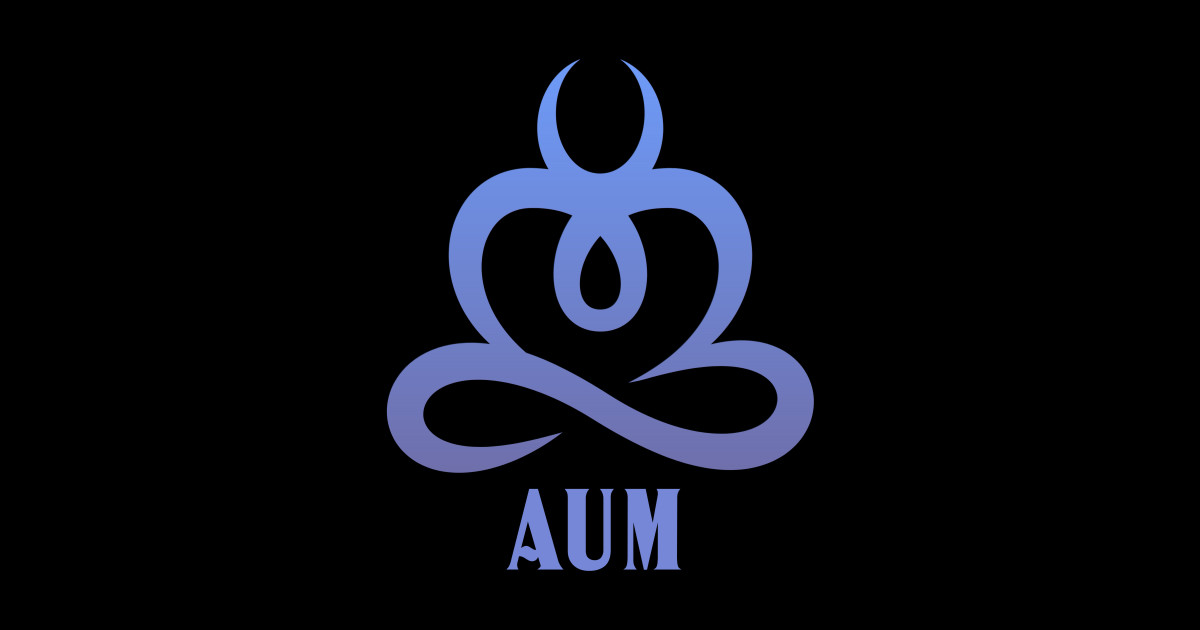 Aum Universe Lotus Meditation - Aum Design - Sticker | TeePublic