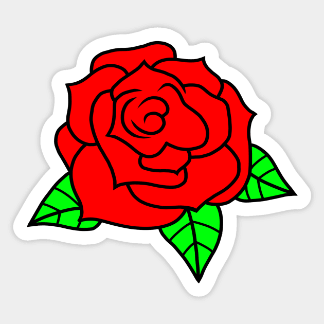 Red Roses - Roses - Sticker | TeePublic