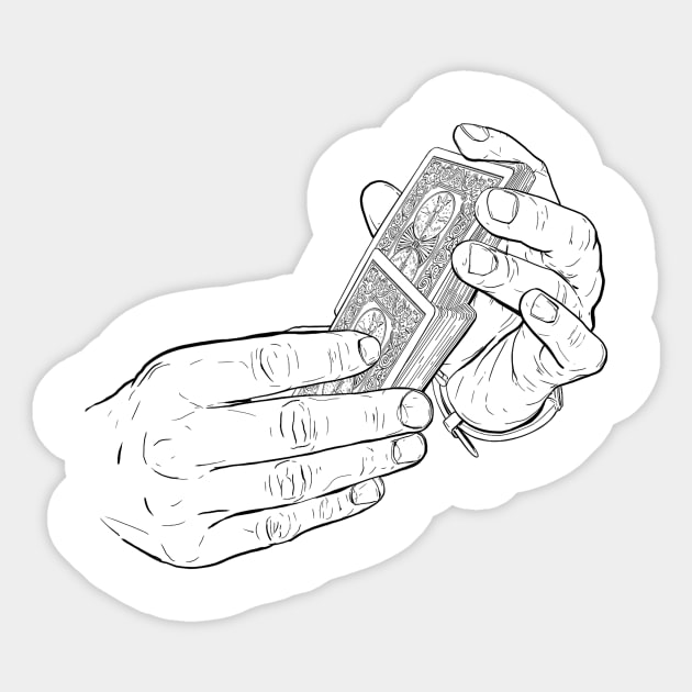 A Faro Shuffle - Faro - Sticker | TeePublic