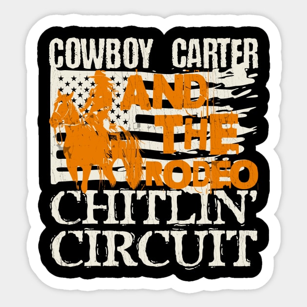 Cowboy Carter And The Rodeo Chitlin Circuit - Cowboy Carter - Sticker ...