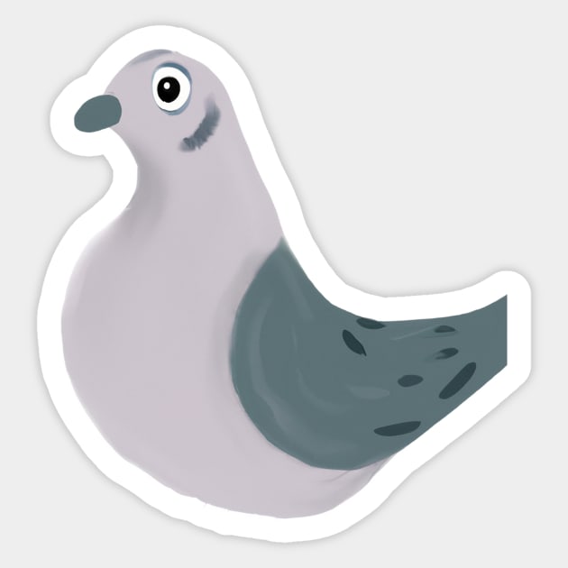Cute Dove Drawing - Dove - Sticker | TeePublic