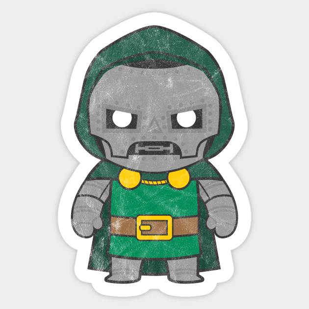 Kawaii Doctor Doom - Doctor Doom - Sticker | TeePublic