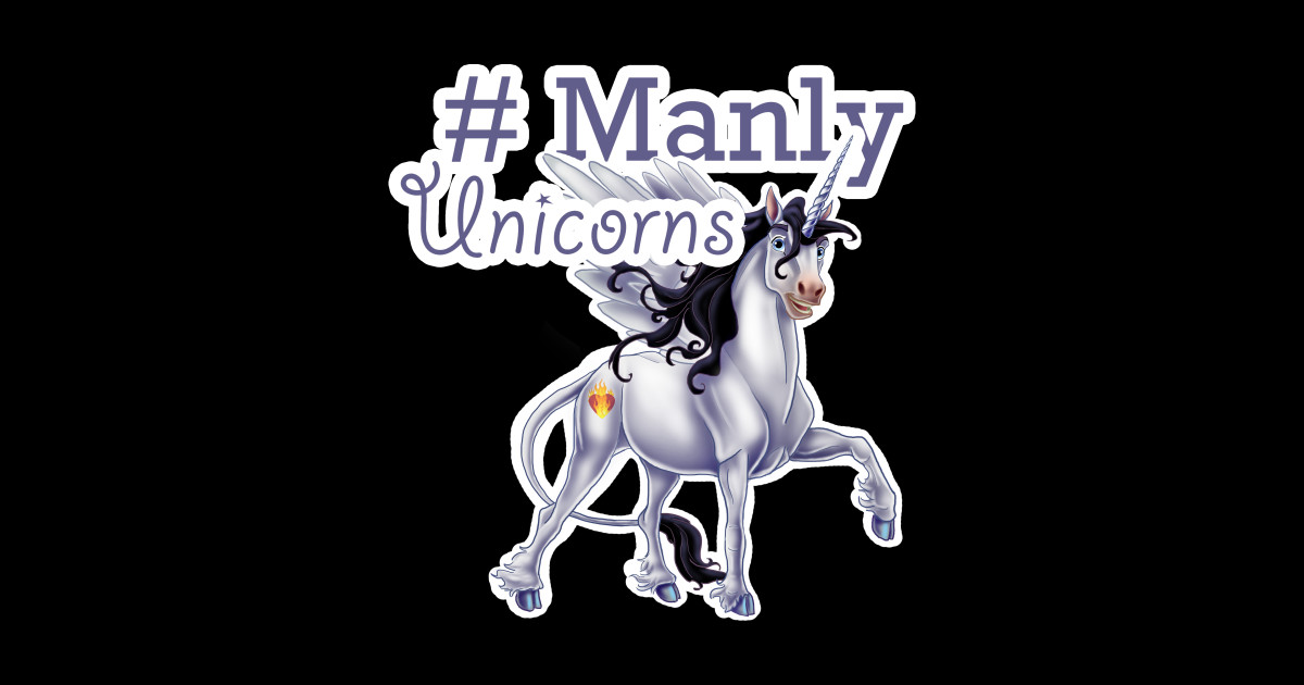 Manly Unicorns - Unicorn - Sticker | TeePublic