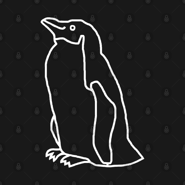 Ghost Penguin Minimal Style - Penguin - T-Shirt | TeePublic