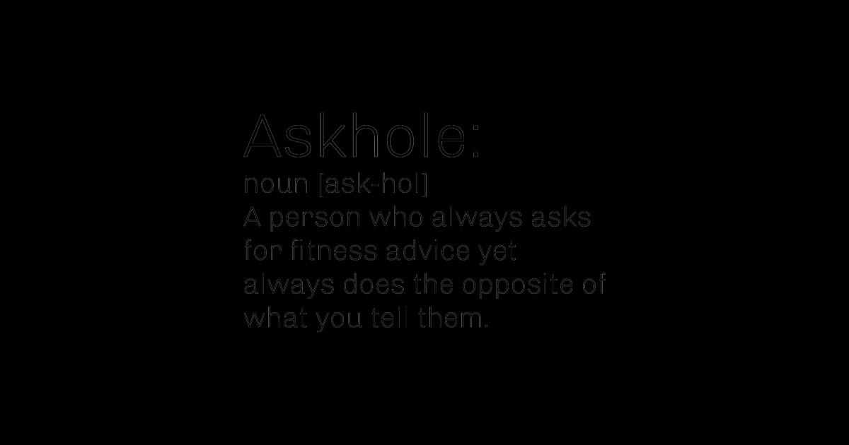 Gym Askhole - Do You Even Lift - Sticker | TeePublic