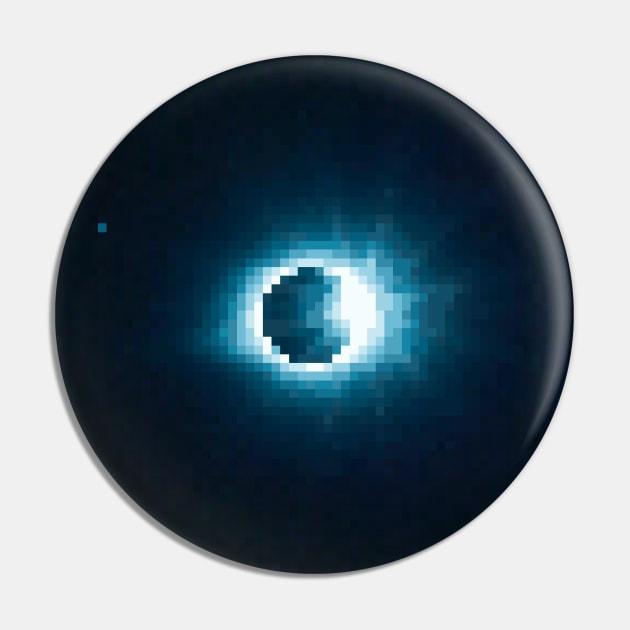 Pixel Art Eclipse Retro Solar Lunar - Eclipse - Pin | TeePublic
