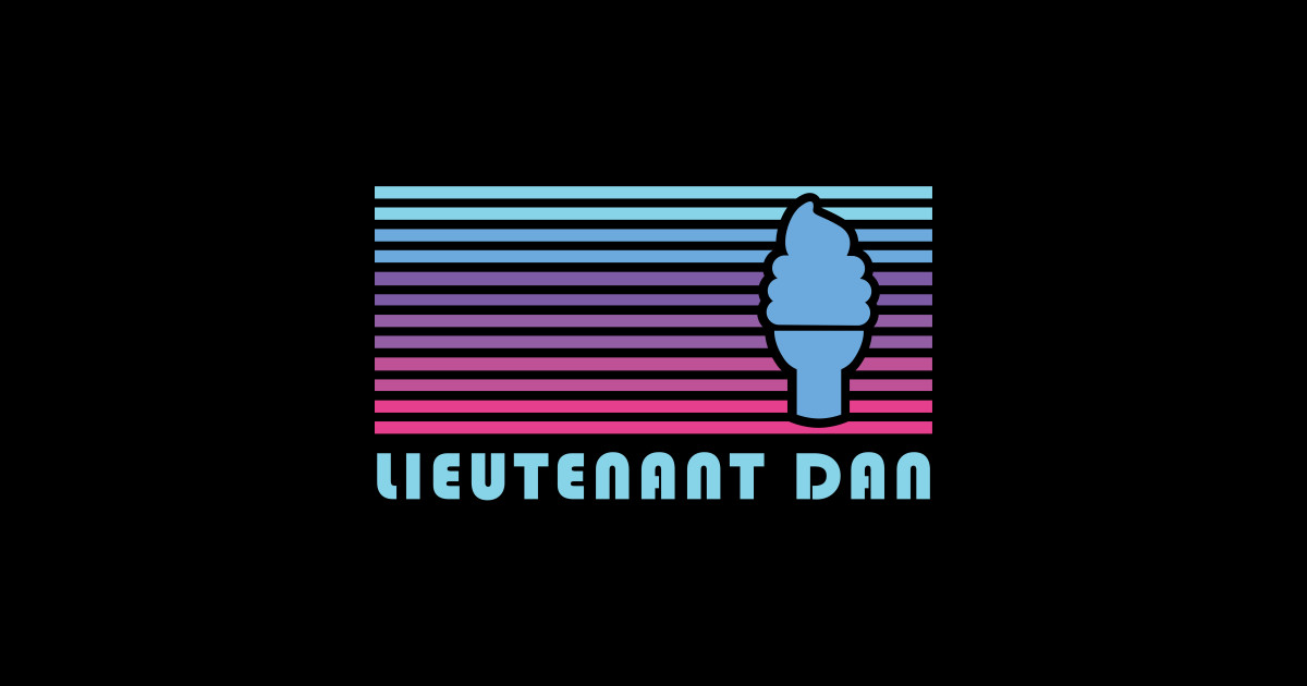 Lieutenant Dan Ice Cream Forrest Gump - Forrest Gump - Sticker | TeePublic