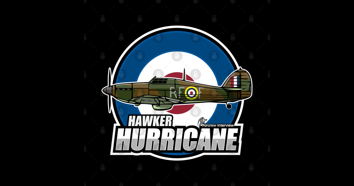 Hawker Hurricane - Ww2 Raf Hurricane - Sticker | TeePublic